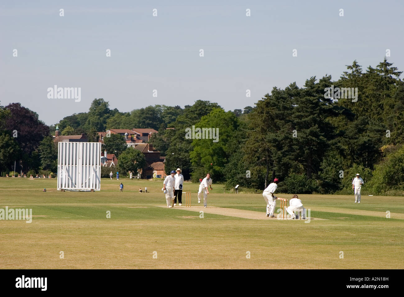 Rural cricket in village in hi-res stock photography and images - Alamy