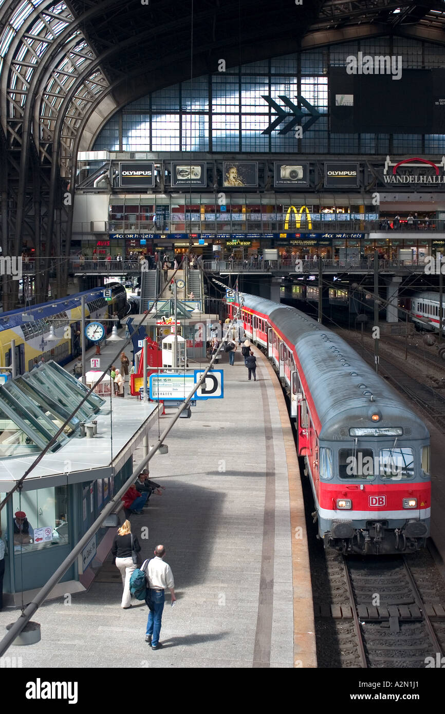 local train in the main station Stock Photo - Alamy