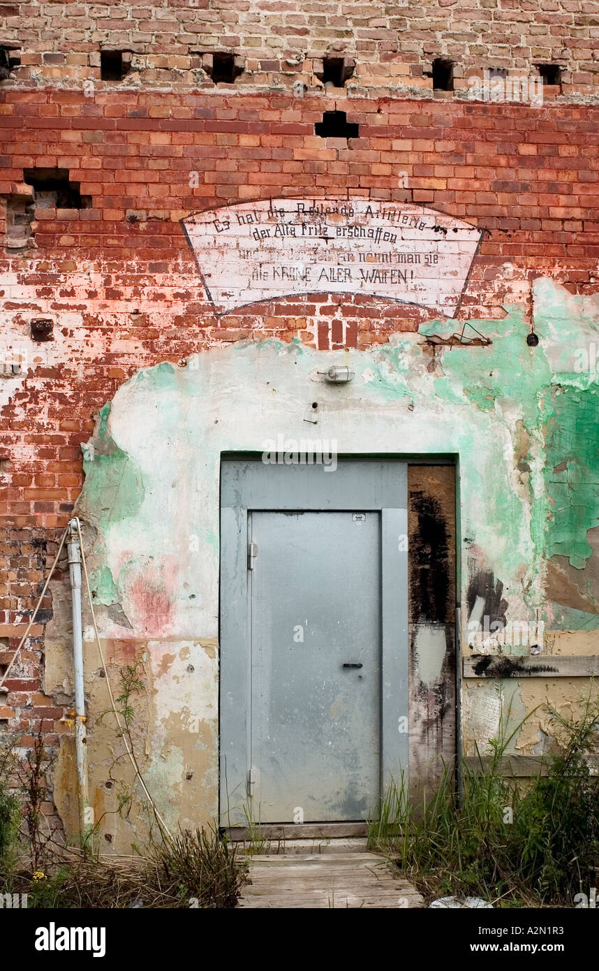 door to the red barracks Stock Photo - Alamy
