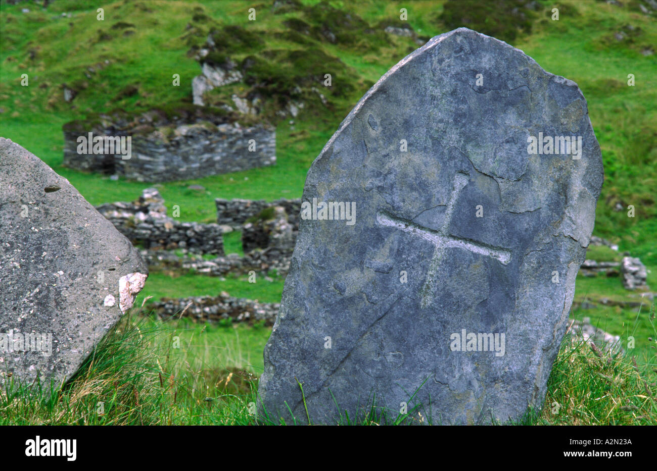 Celtic monastic island of Eileach an Naiomh, the Garvellachs, Inner ...
