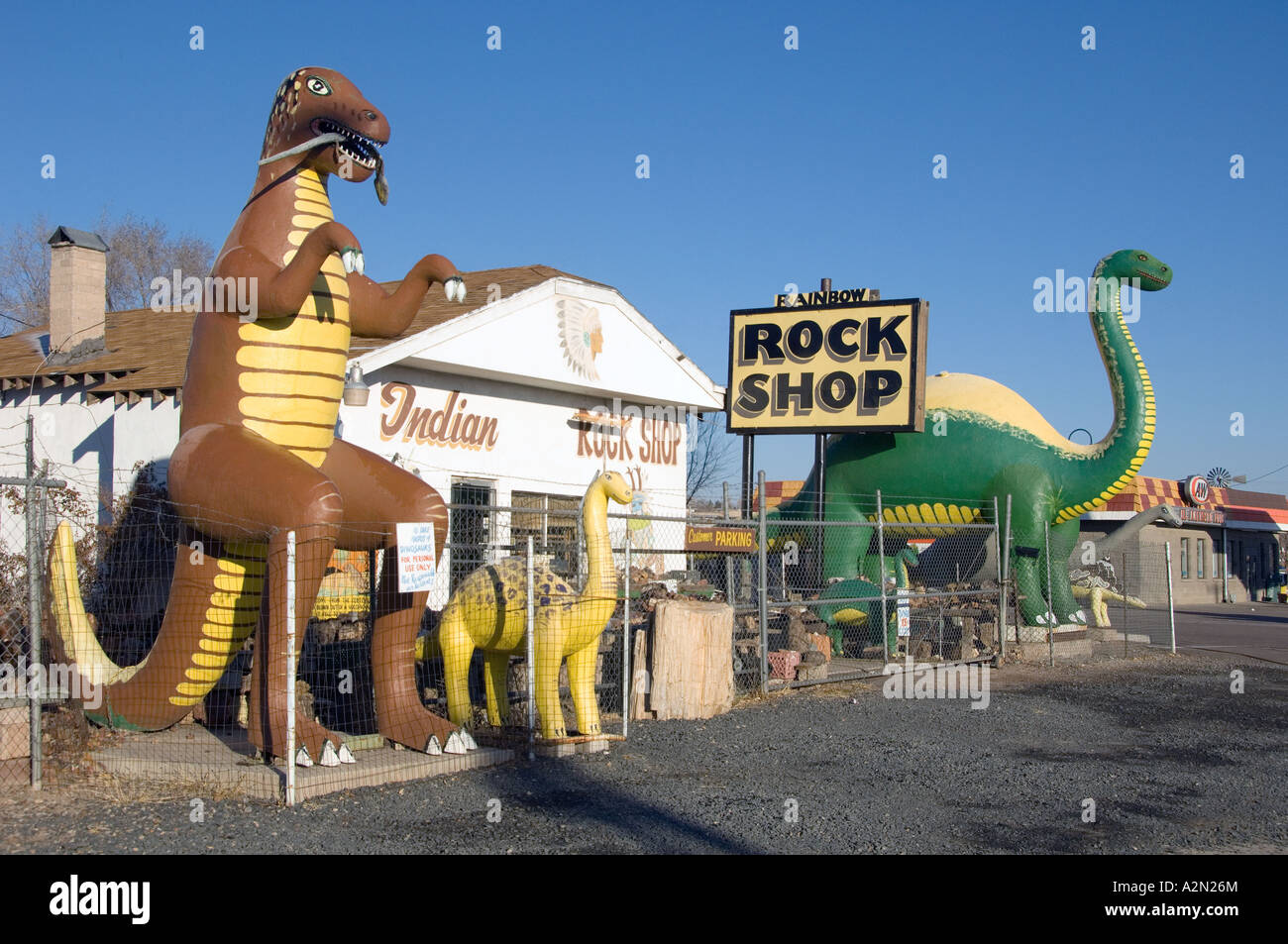 Route 66 arizona dinosaur hi-res stock photography and images - Alamy
