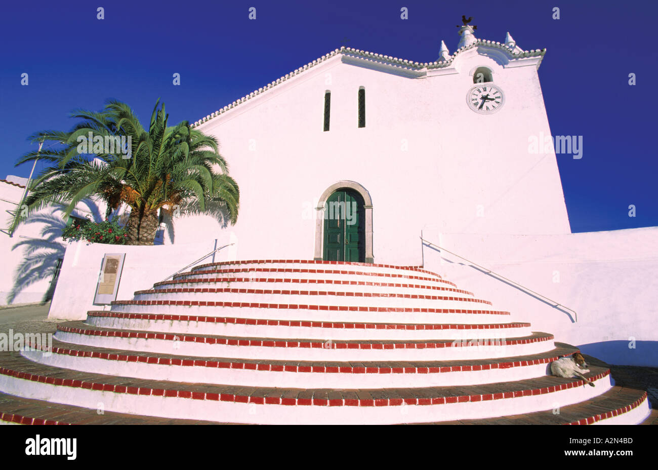 Church igreja de Santo Estevao Cachopo Serra do Caldeirao Algarve ...