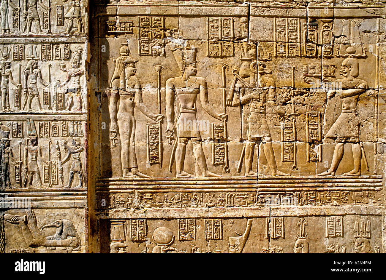 Carving on wall, Dakhla Oasis, Libyan Desert, Egypt Stock Photo - Alamy
