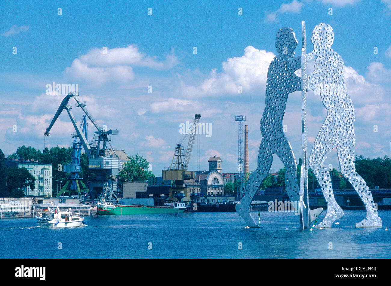 Human sculptures in water, Berlin, Germany Stock Photo - Alamy