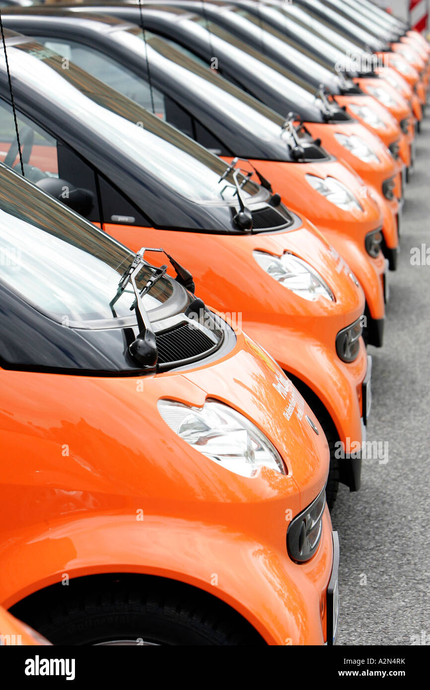 Cars parked in row Stock Photo - Alamy