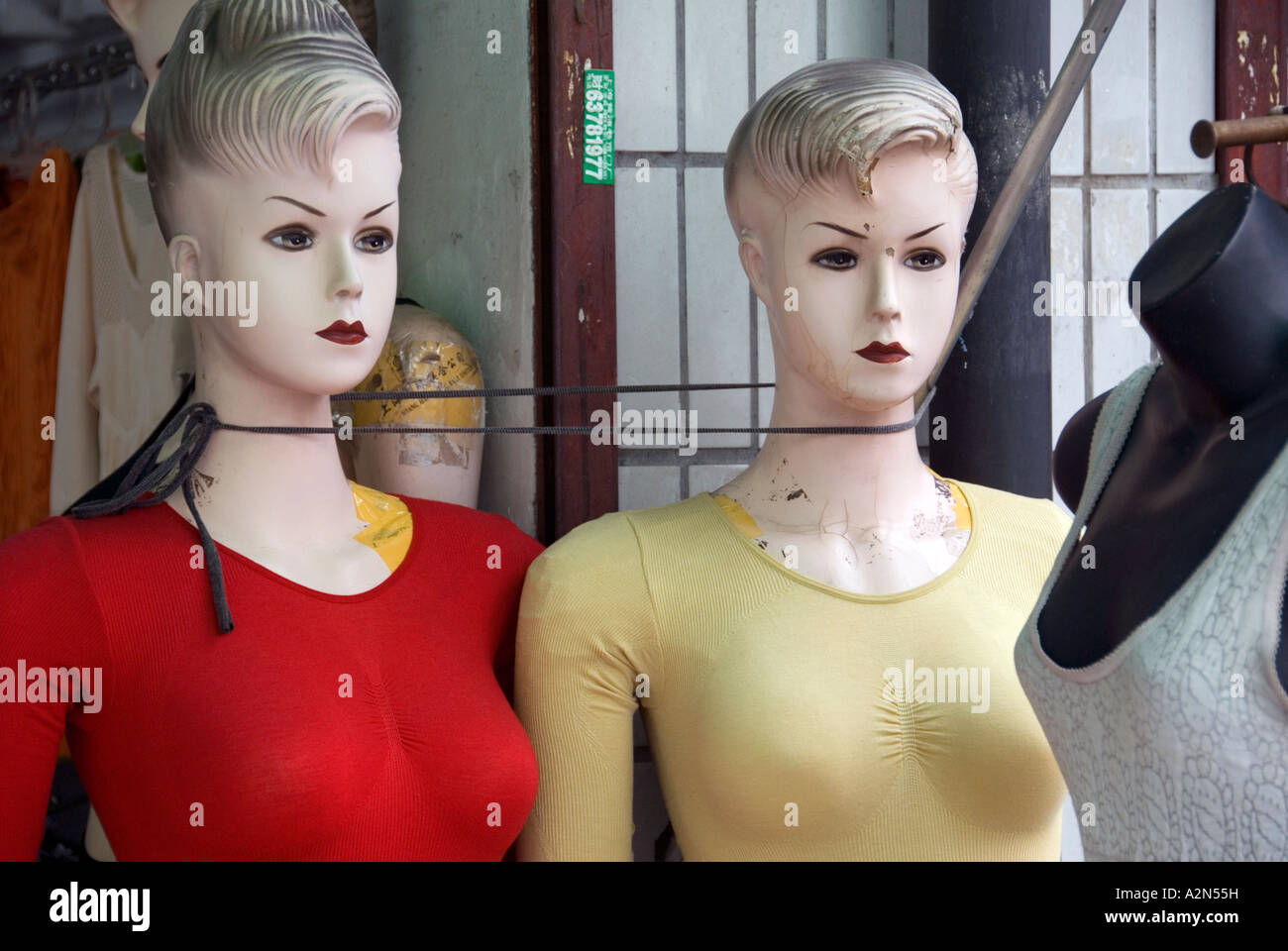 Western fashion manikins in Shanghai Stock Photo - Alamy