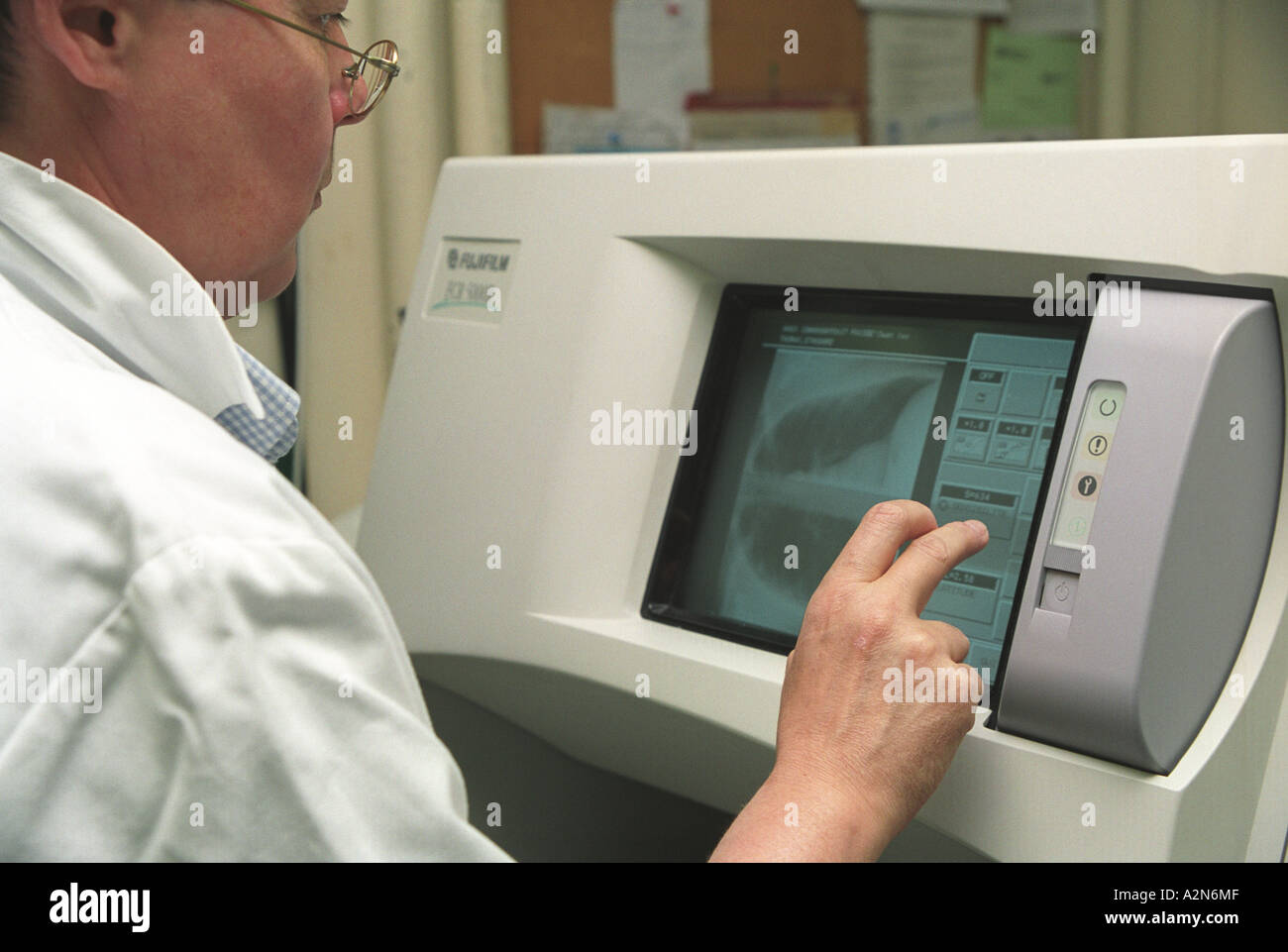 Doctor doing an X-Ray Stock Photo - Alamy