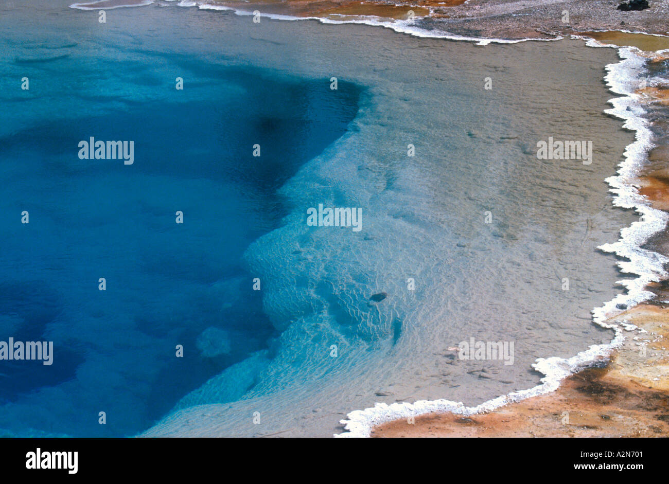 Yellowstone sulphur pools hi-res stock photography and images - Alamy
