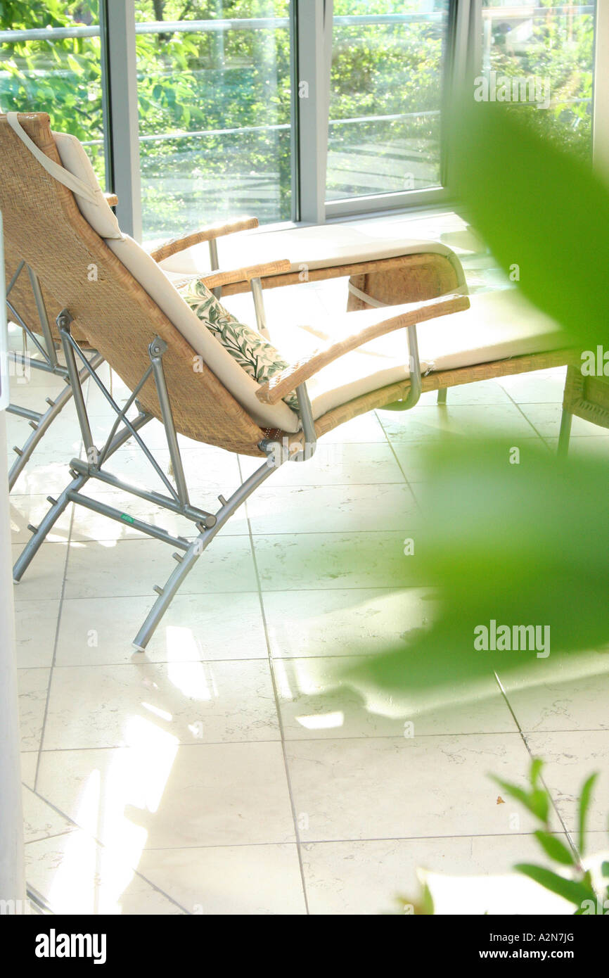 Side profile of lounge chair Stock Photo - Alamy