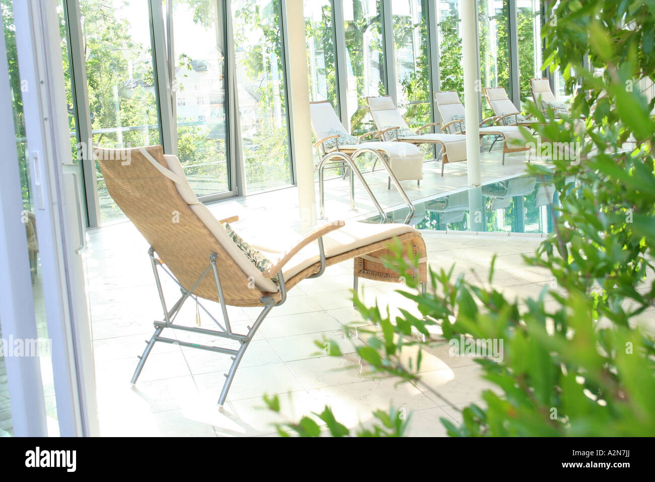 Side profile of lounge chair Stock Photo - Alamy