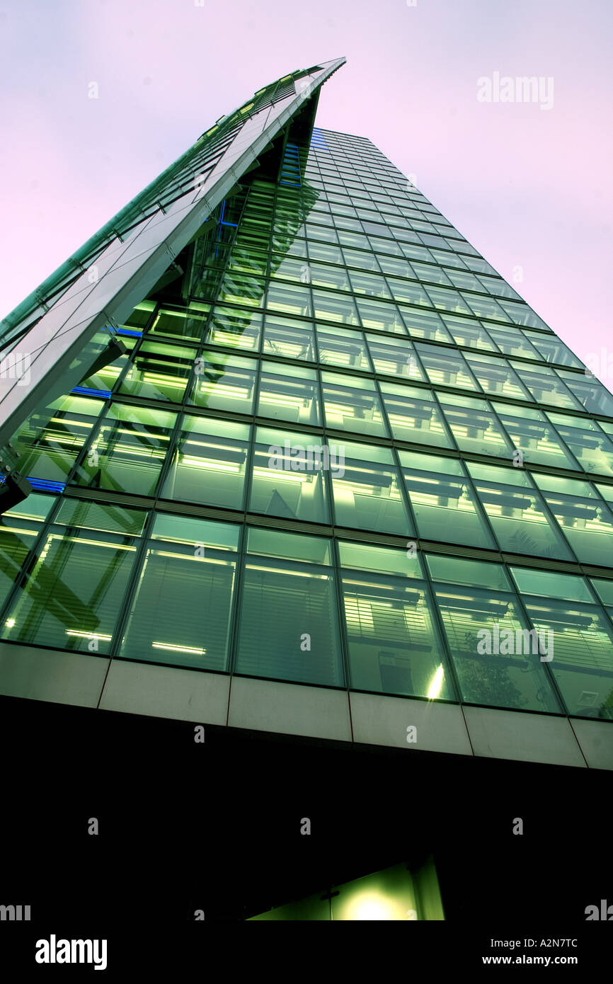 German railways multi-store building Stock Photo - Alamy