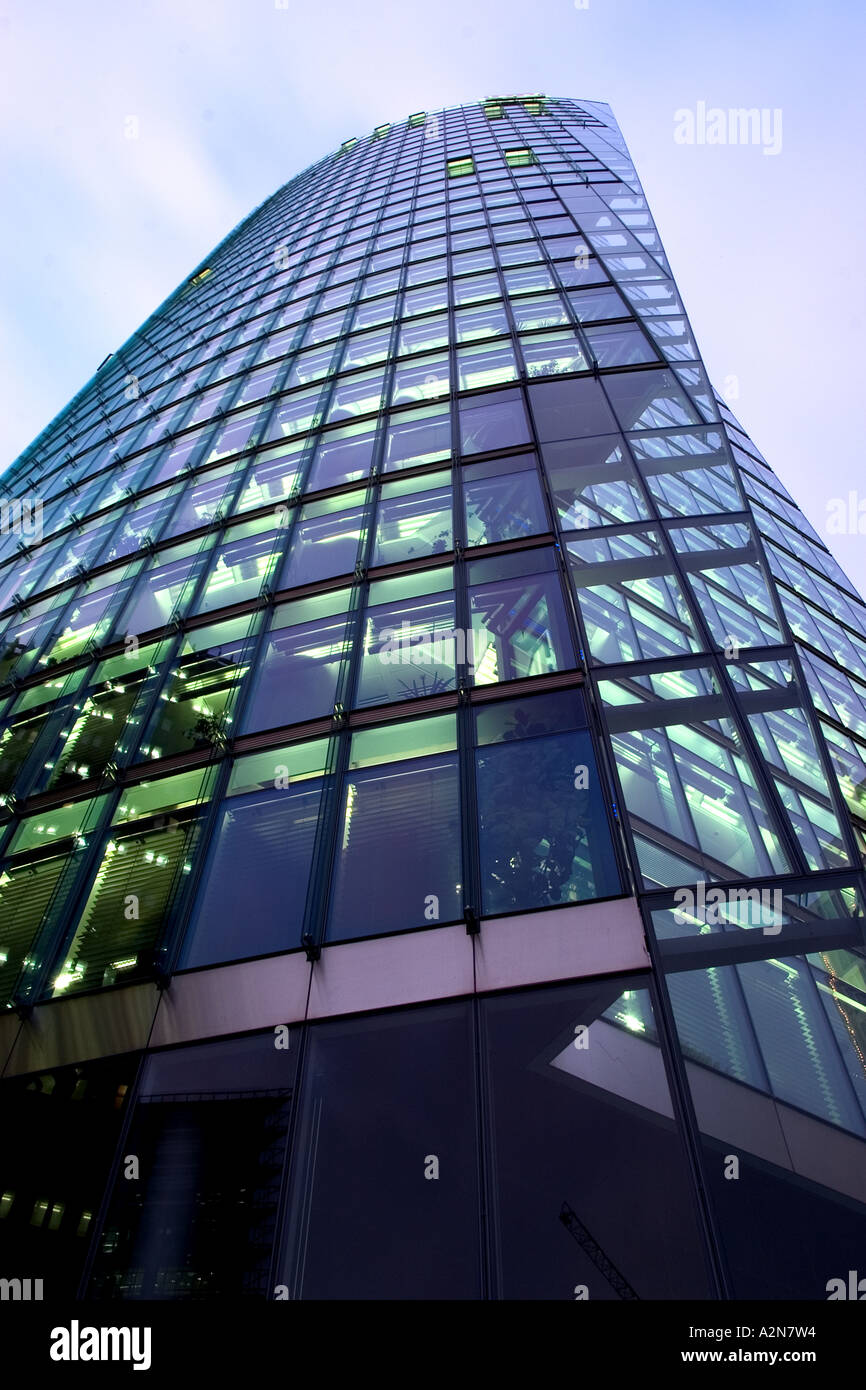 German railways multi-store building Stock Photo - Alamy