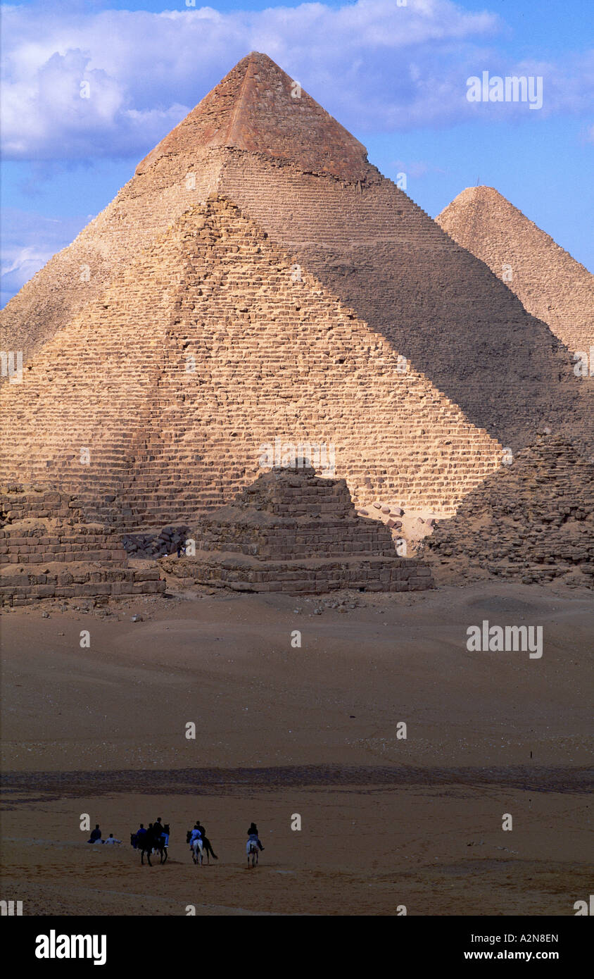 Pyramids of Gizeh Kairo Egypt Stock Photo - Alamy