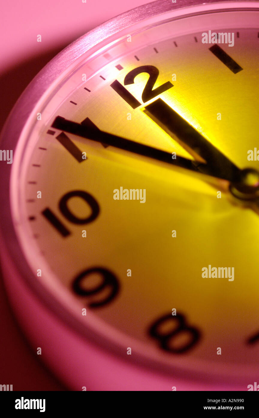 CLOCK TWELVE 12 Stock Photo - Alamy
