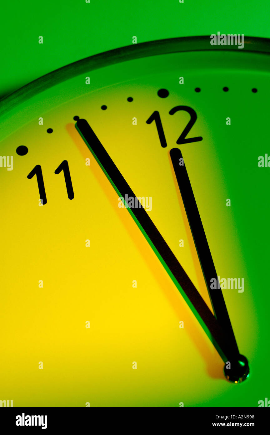 CLOCK TWELVE 12 Stock Photo - Alamy