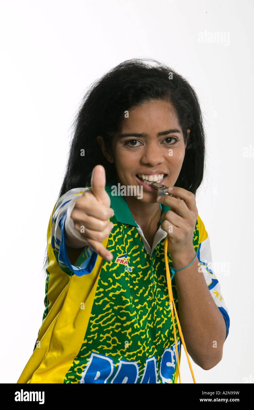 Soccer fan whistling hi-res stock photography and images - Alamy