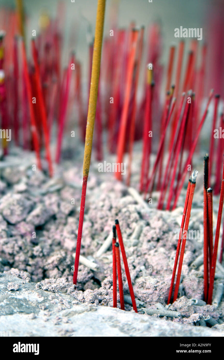 Incense in Chinese temple Stock Photo - Alamy