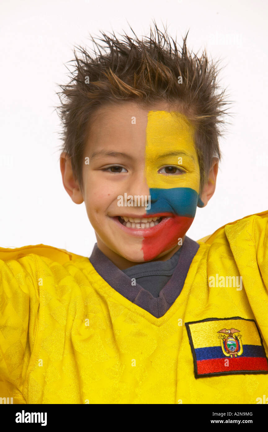 Ecuador flag on face hi-res stock photography and images - Alamy