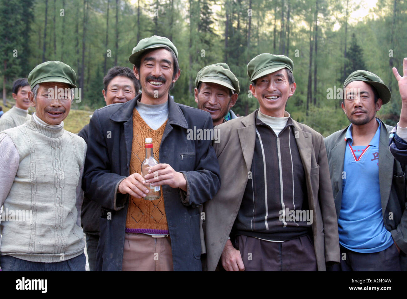 Northwestern Chinese Labour Workers Stock Photo - Alamy
