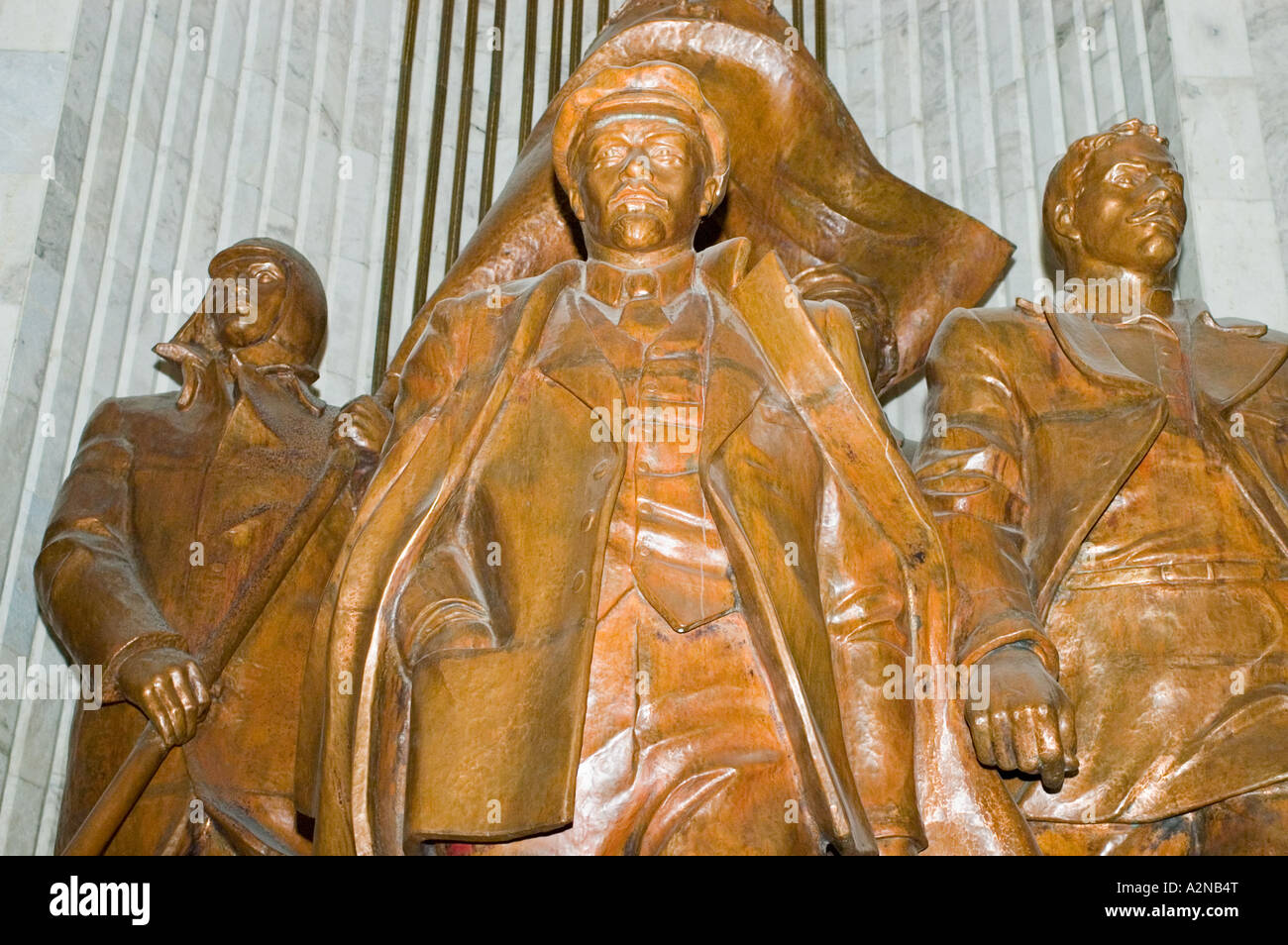 Lenin statue at the National Museum of Bishkek Frunze Kyrgyzstan Stock ...