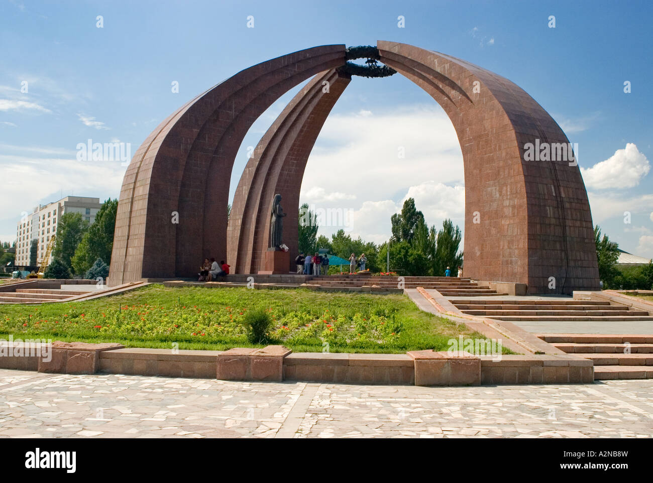 monument for the victims of World War II Victory square Bishkek Frunze ...