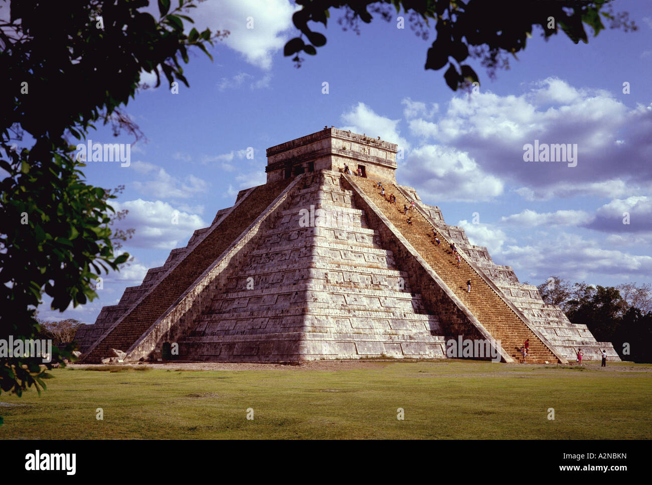 Clouds over pyramid, Chichen Itza, Yucatan, Mexico Stock Photo - Alamy