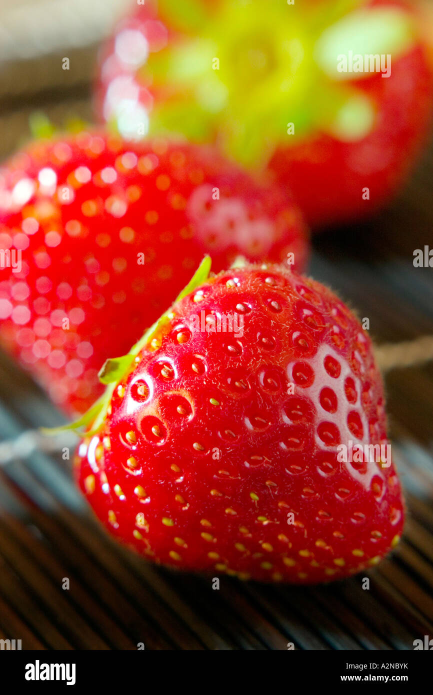 Close-up of strawberries Stock Photo - Alamy