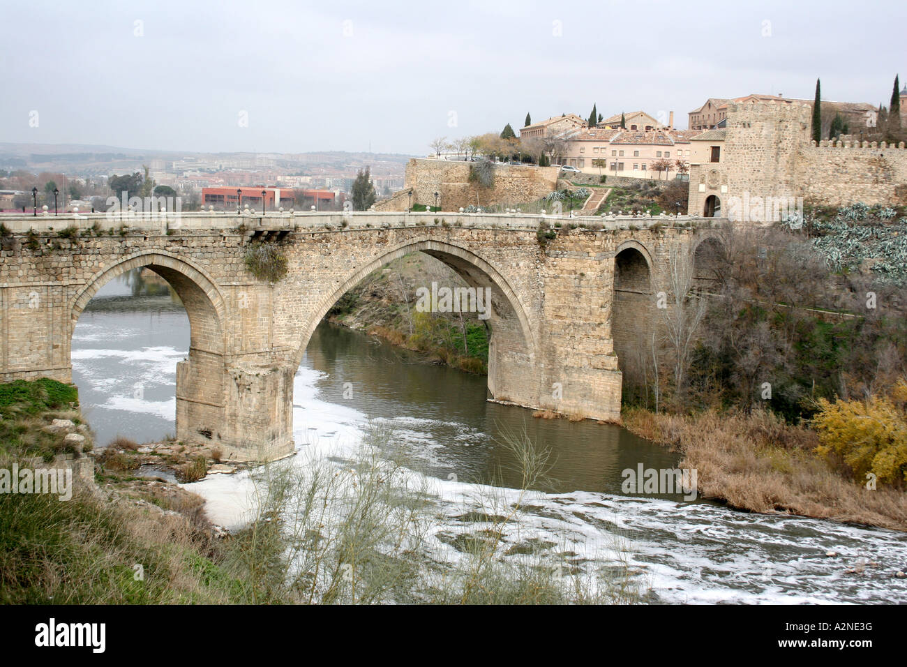 Saint Martin Bridge Toledo Spain Stock Photo - Alamy