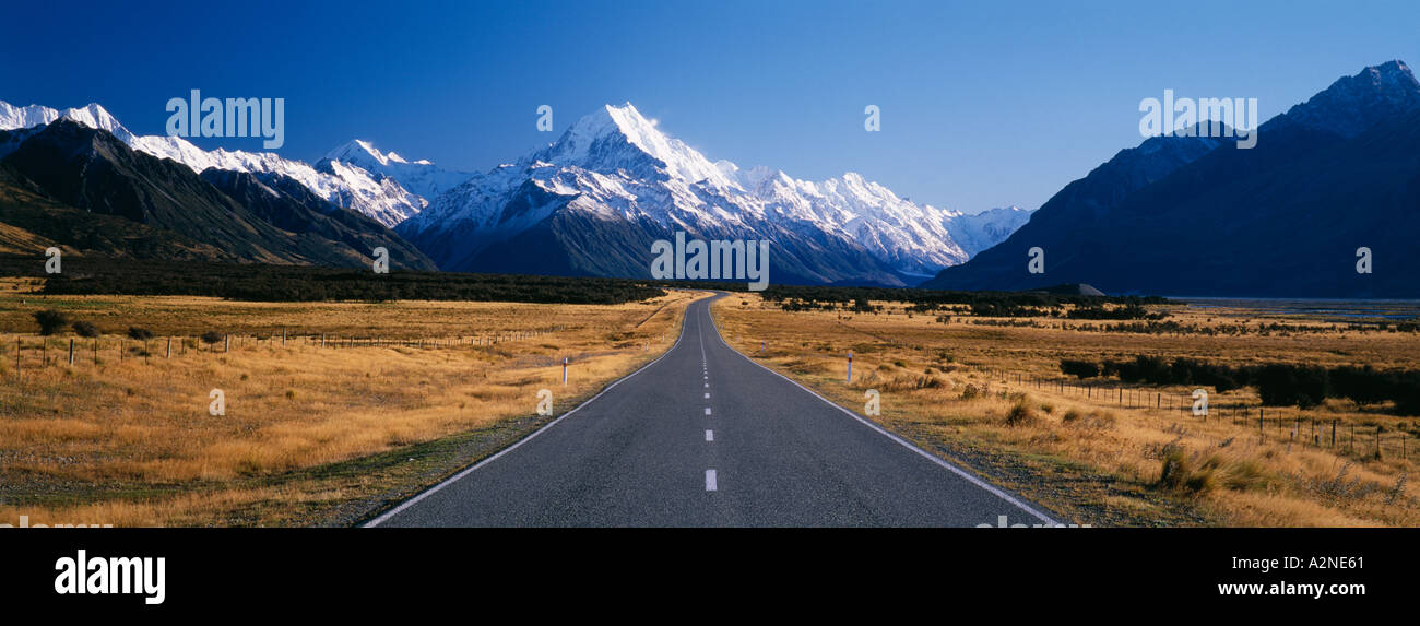 New Zealand Mount Cook Stock Photo - Alamy