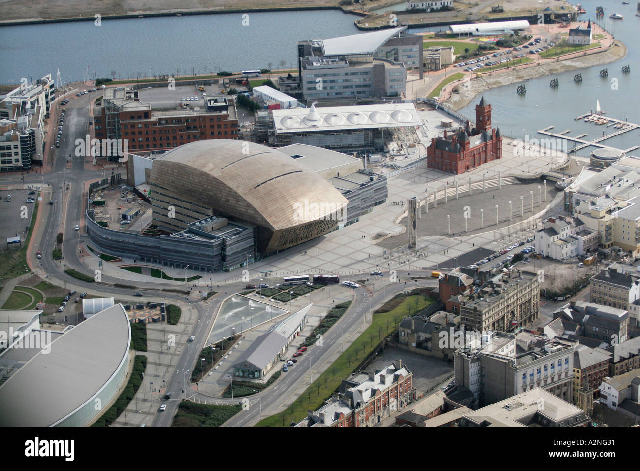 Aerial wales millennium centre pierhead hi-res stock photography and ...