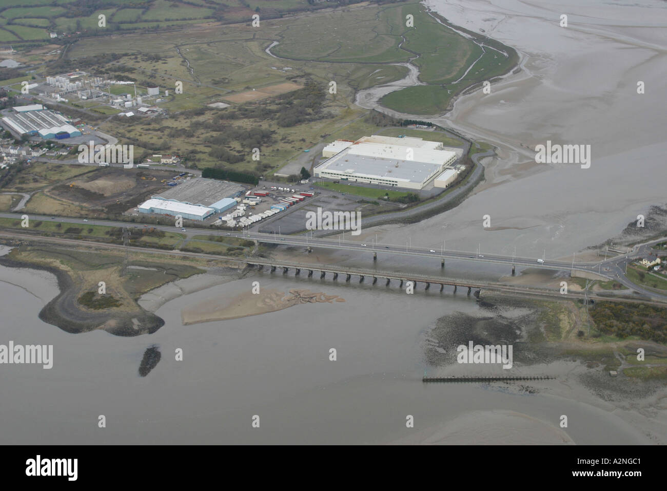 Llanelli wales aerial hi-res stock photography and images - Alamy