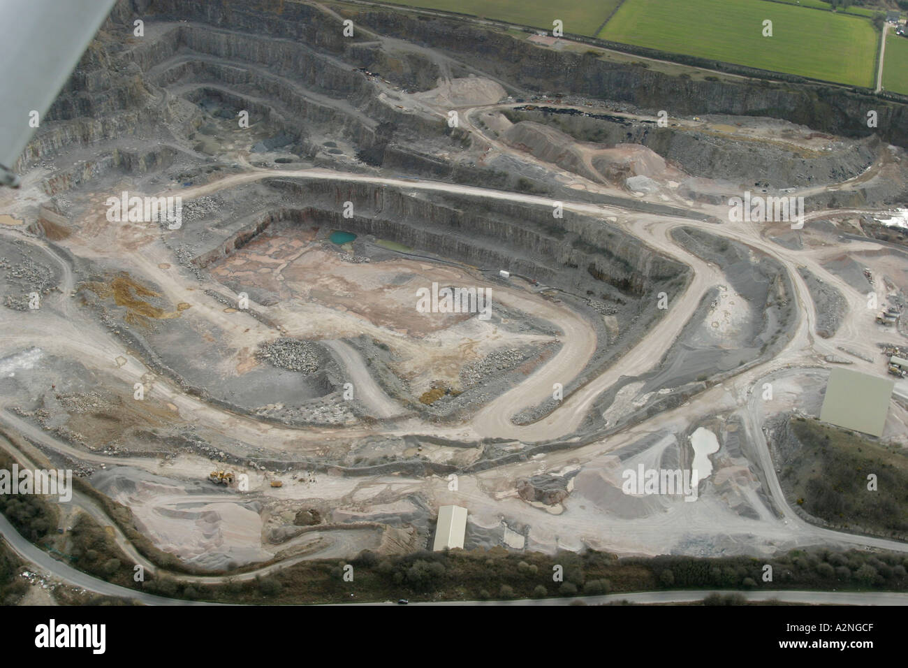 Arial view quarry arial view hi-res stock photography and images - Alamy