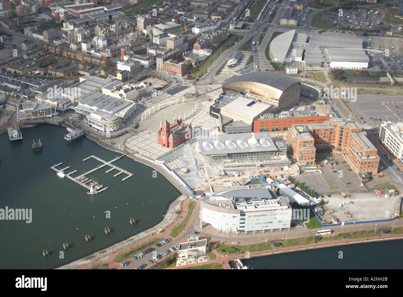 Aerial wales millennium centre pierhead hi-res stock photography and ...