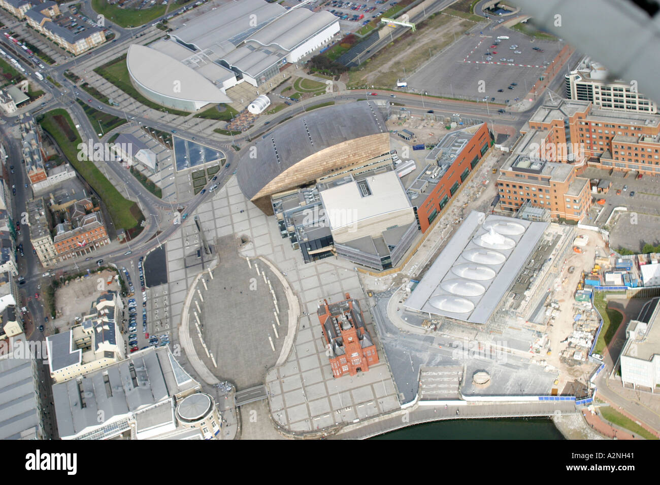 Cardiff civic centre aerial hi-res stock photography and images - Alamy