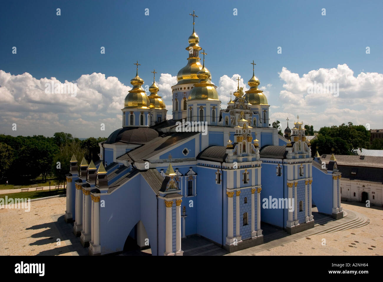 Ukraine Kiev golden domes from St Michel Monastery 1113 golden domes ...