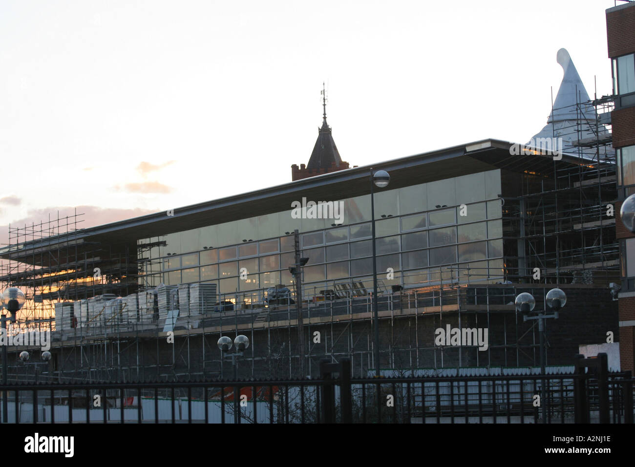 New Welsh Assembly Building under Construction Cardiff Bay South Wales ...