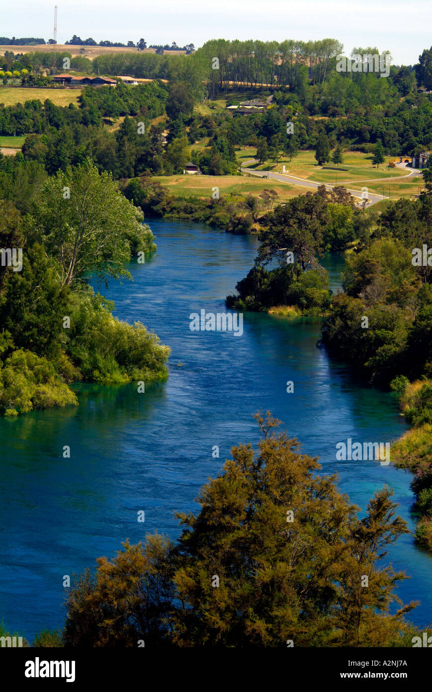 The Waikato river gorge at Taupo New Zealand Stock Photo - Alamy