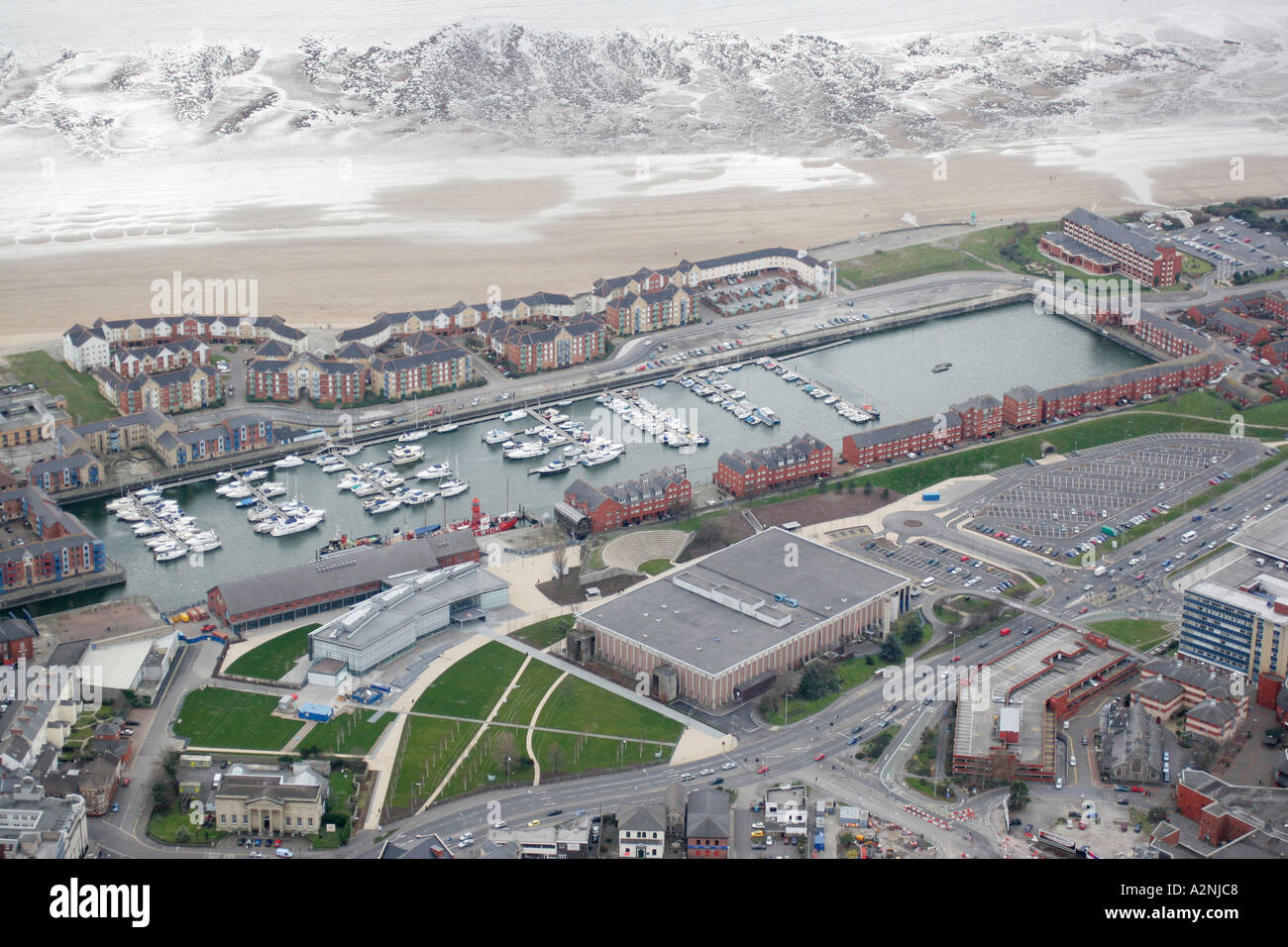 Swansea marina aerial hi-res stock photography and images - Alamy