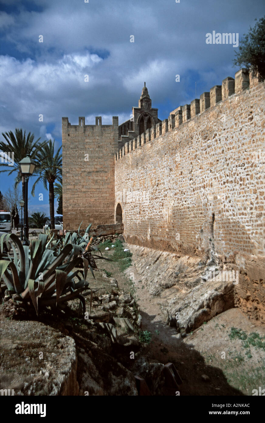 The Medieval Walls at Alcudia Stock Photo - Alamy