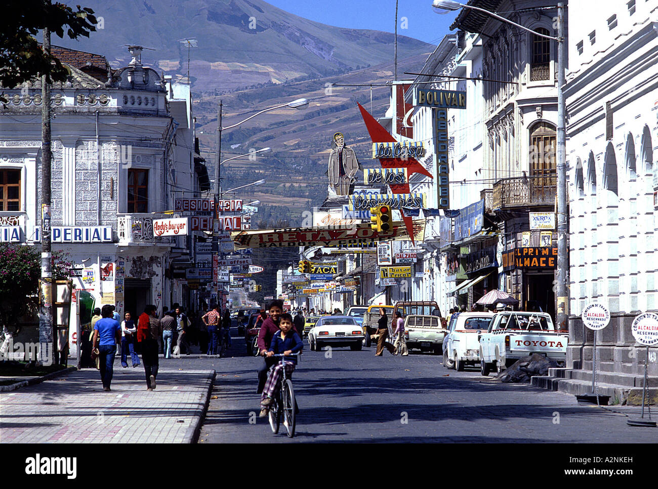 People on street in city, Ibarra, Ecuador Stock Photo - Alamy