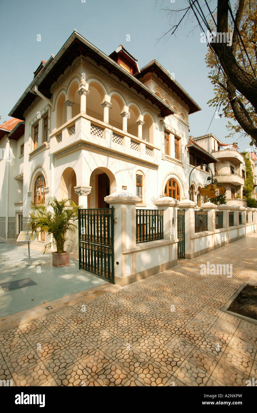 Facade of embassy quarter, Bucharest, Romania Stock Photo - Alamy