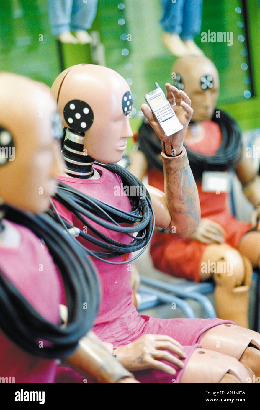 Close-up of mannequin holding mobile phone Stock Photo - Alamy