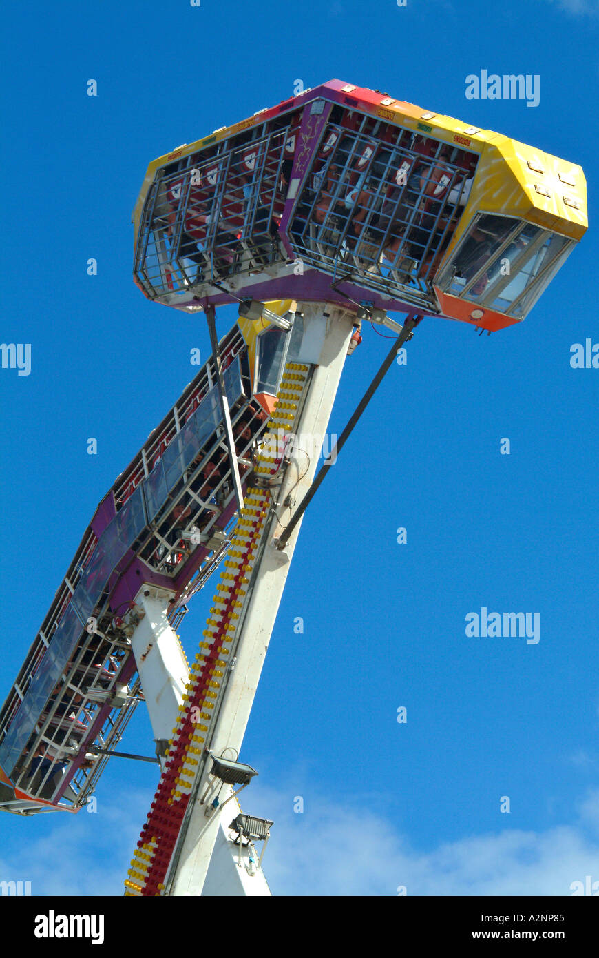 Fairground ride at an amusement park Stock Photo - Alamy