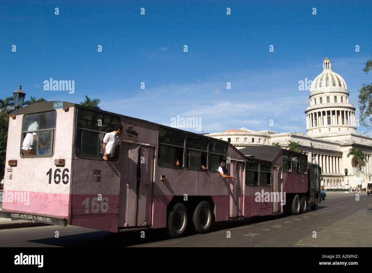 Camello or camel bus, Havana Cuba Stock Photo - Alamy