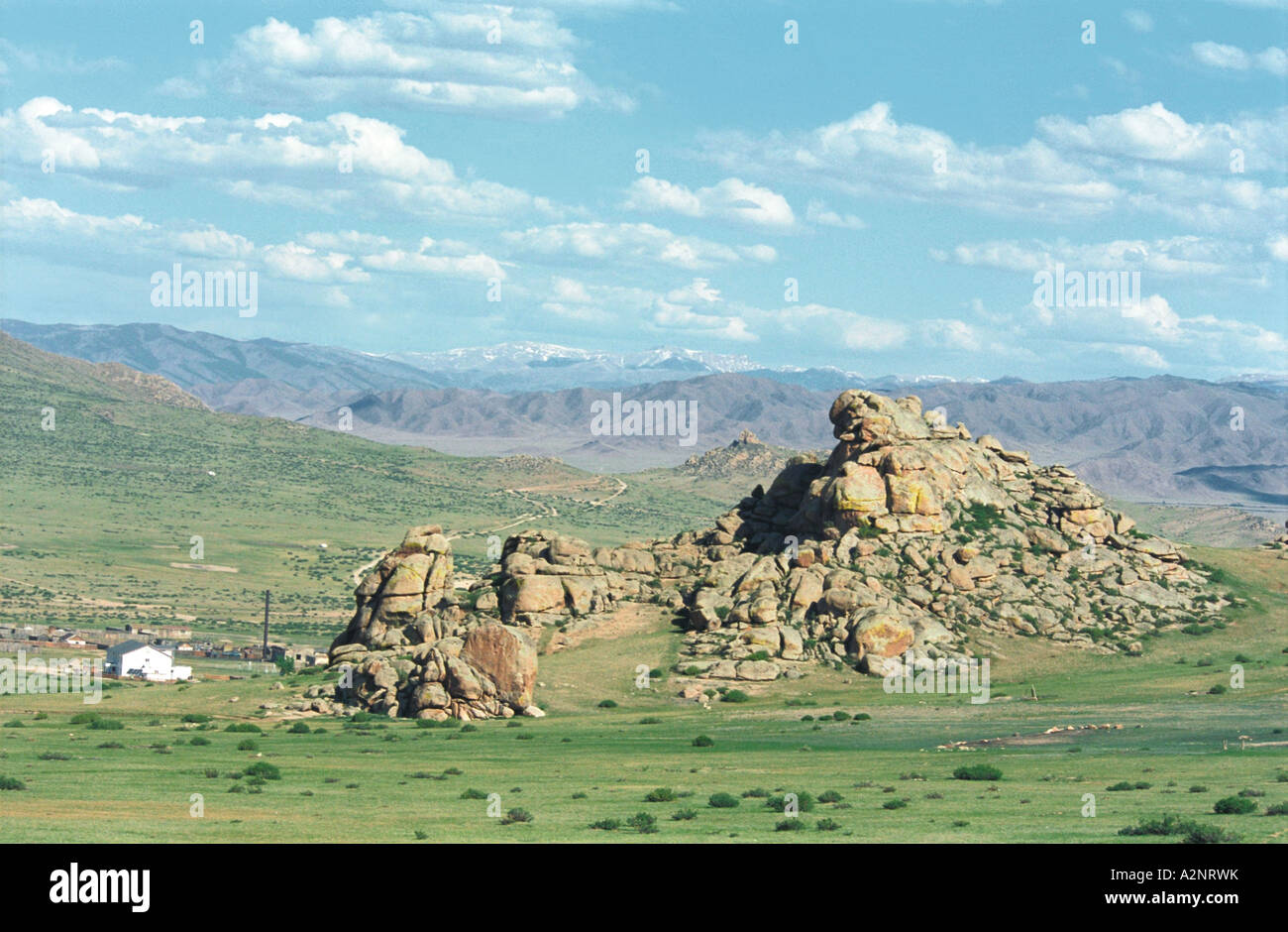 Erosion cliffs. Bayantes village (somon). Zavkhan aimag (province ...