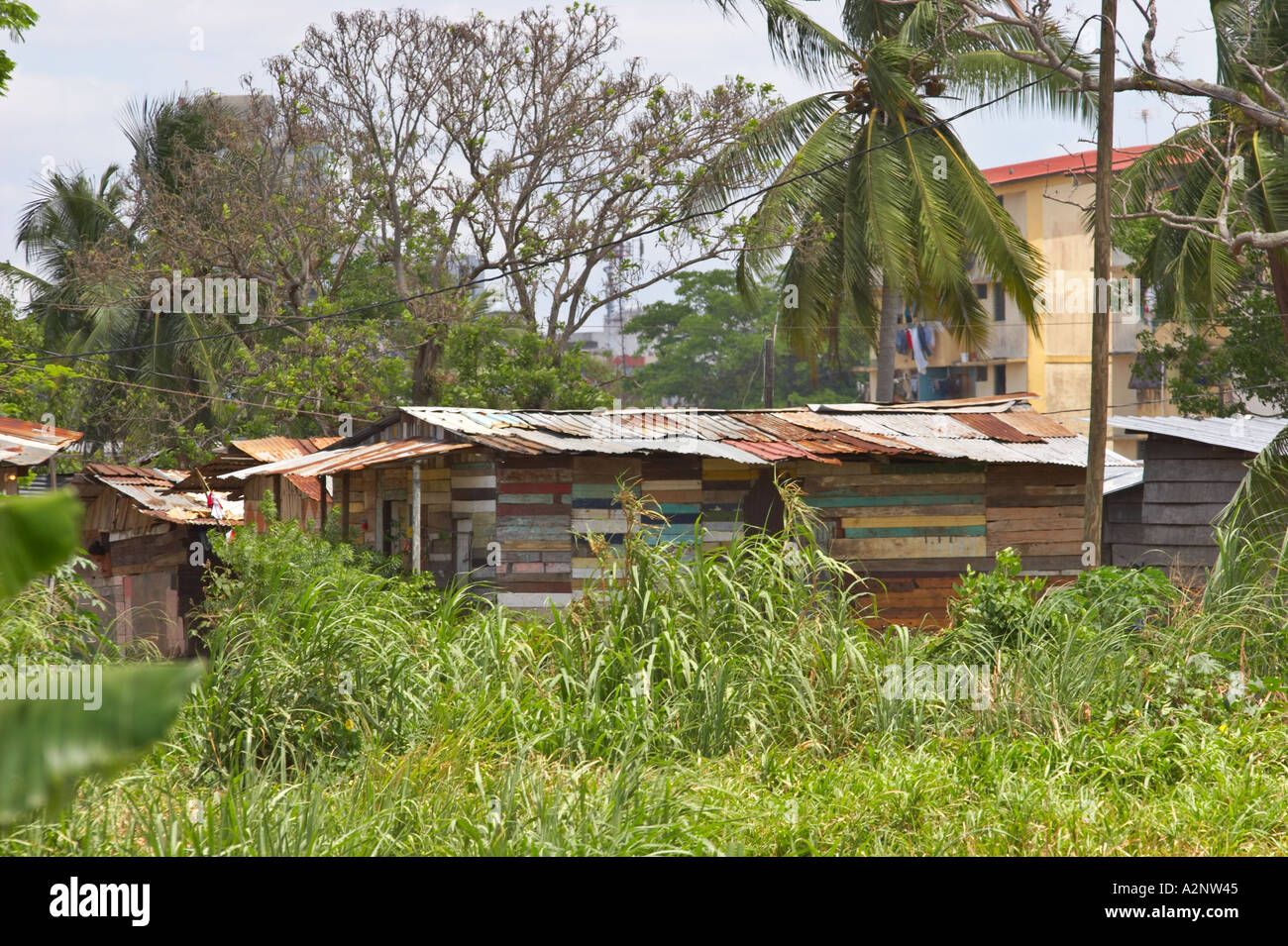 Curundu Shanties. A very dangerous area of Panama City where cops don't ...