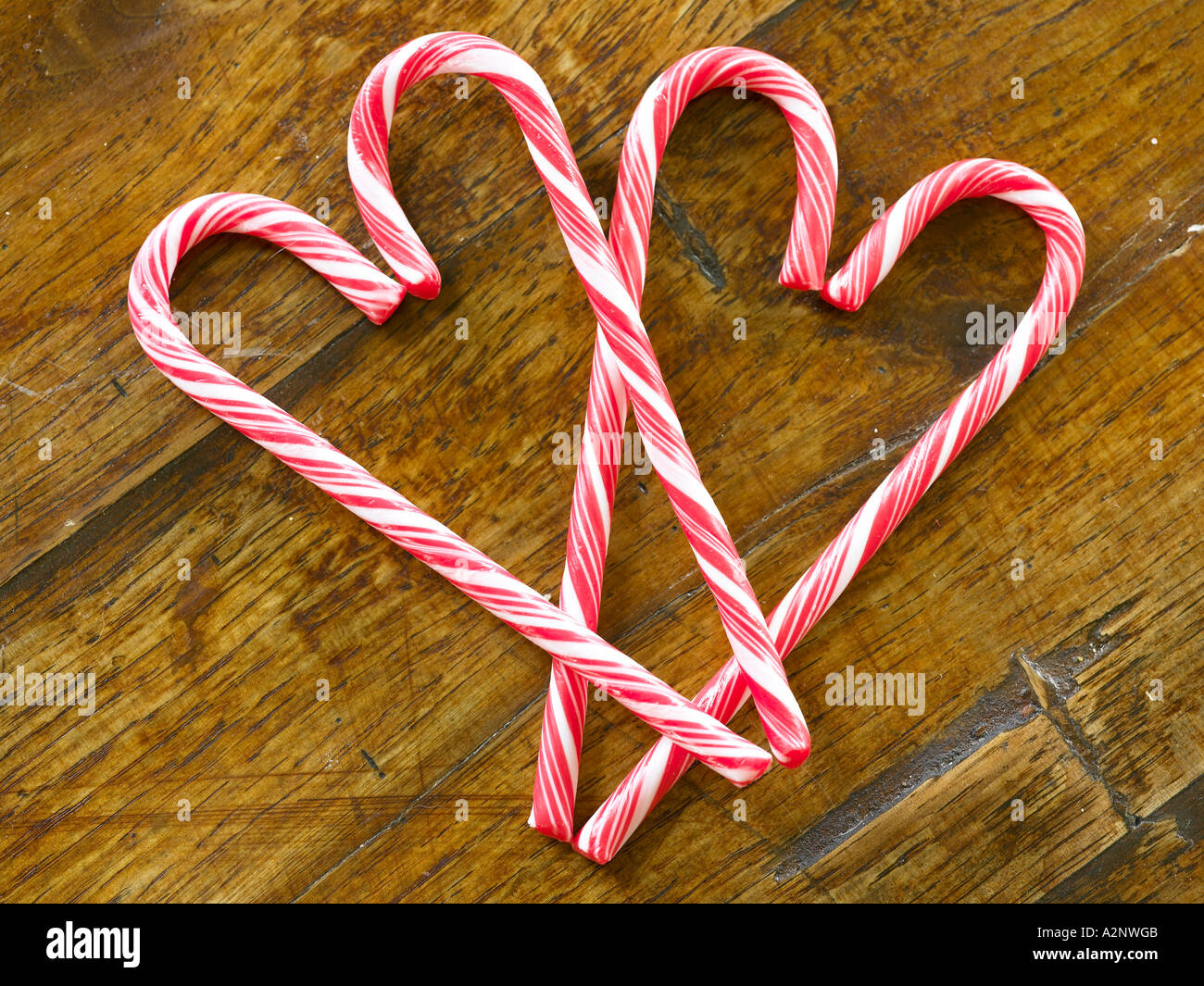 Candy Cane Heart Background