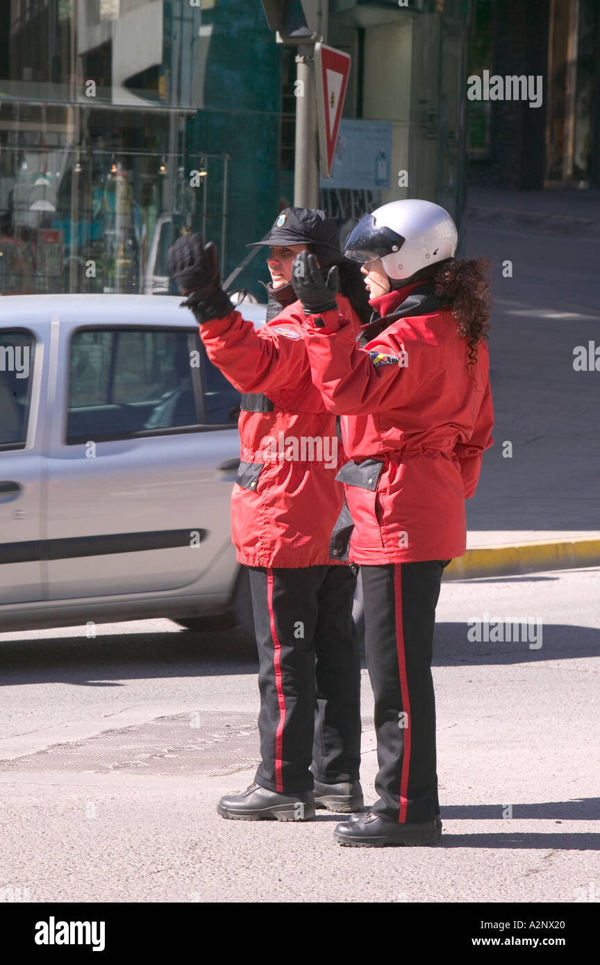 women traffic police in Andorra Stock Photo - Alamy
