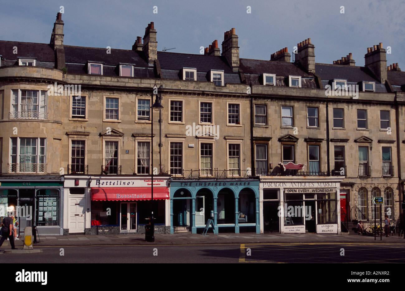 Row of shops in the Paragon Bath Spa, England UK Stock Photo - Alamy