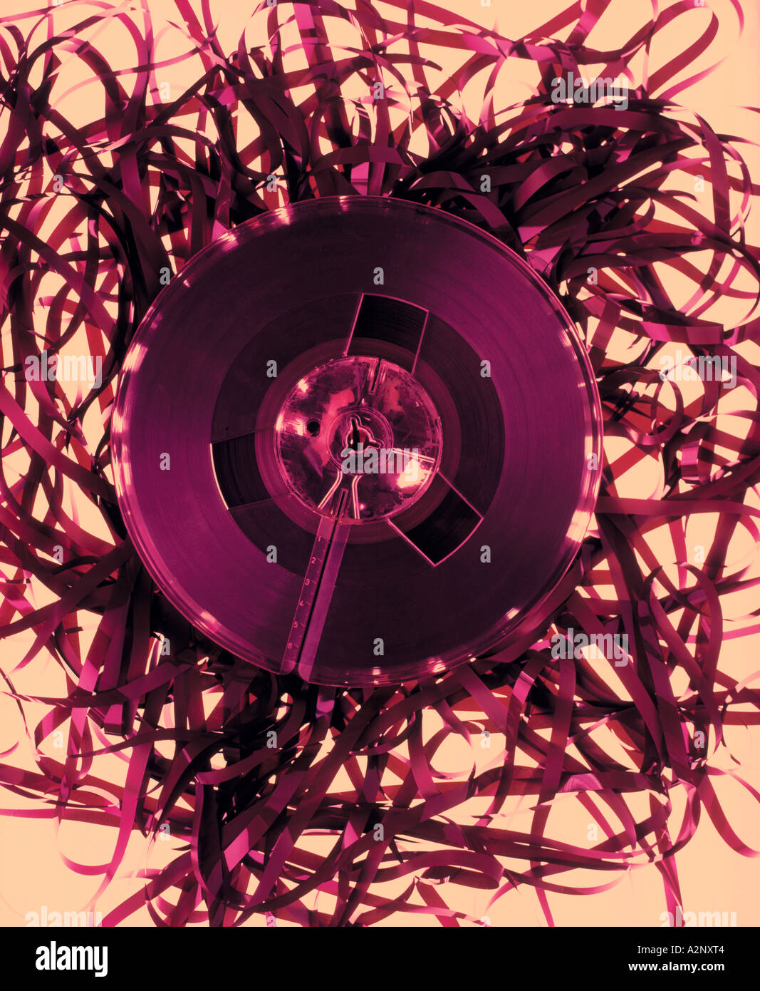 Audio tape mess hi-res stock photography and images - Alamy